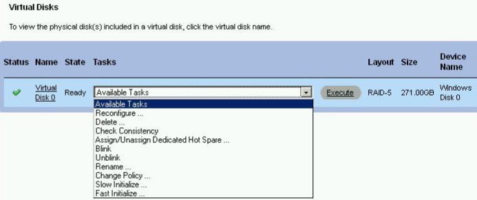 Adding space to a vDisk on a PERC 5/i Controller Part 1 of 3 – A little tech blog