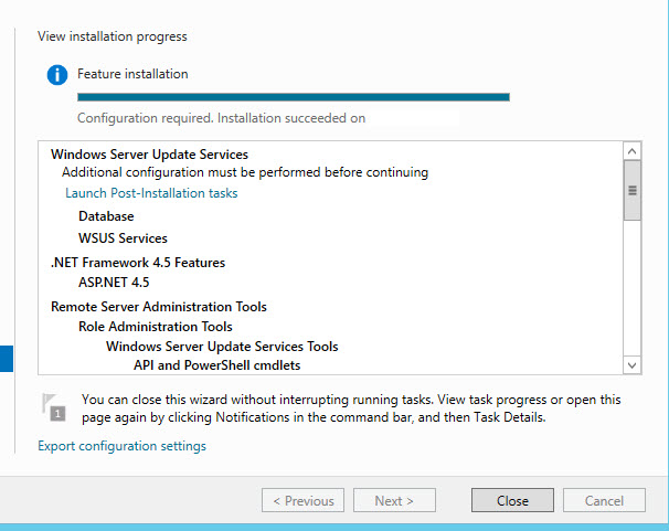 Error When Running Wsus Post Installation Task A Little Tech Blog